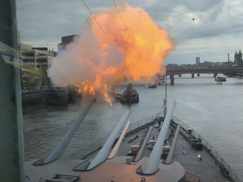 HMS Belfast - VE Day - Arcadia SFX - Special Effects for Film, TV ...